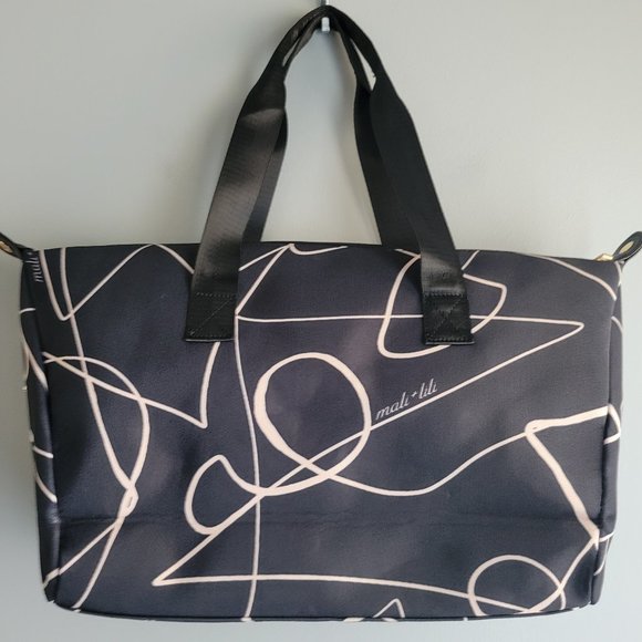 Mali + Lili | Bags | Mali Lili Weekender Bag Black Abstract | Poshmark